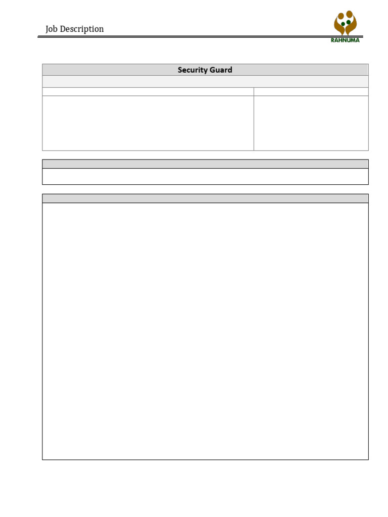 Duties of A Security-Guard | PDF | Securities | Security Guard