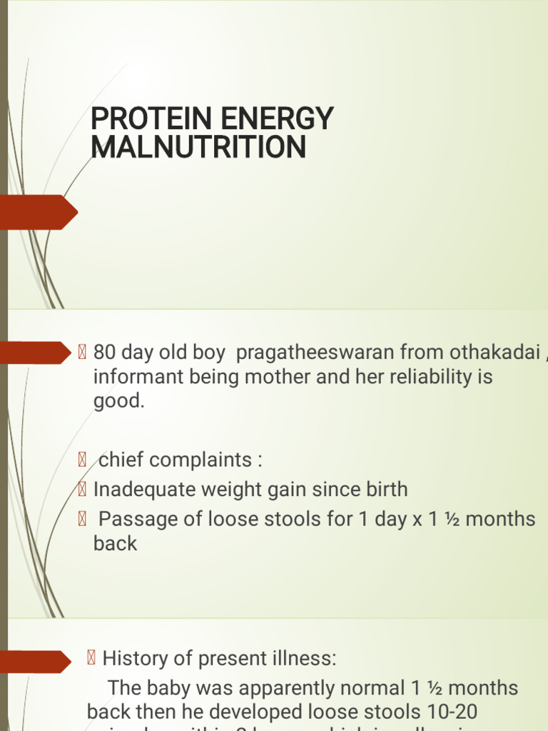 Protein Energy Malnutrition | PDF | Pregnancy | Diarrhea