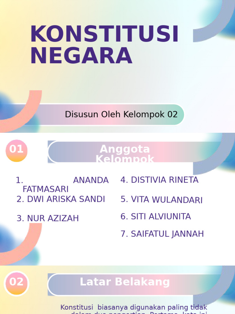 PPT KONSTITUSI NEGARA | PDF
