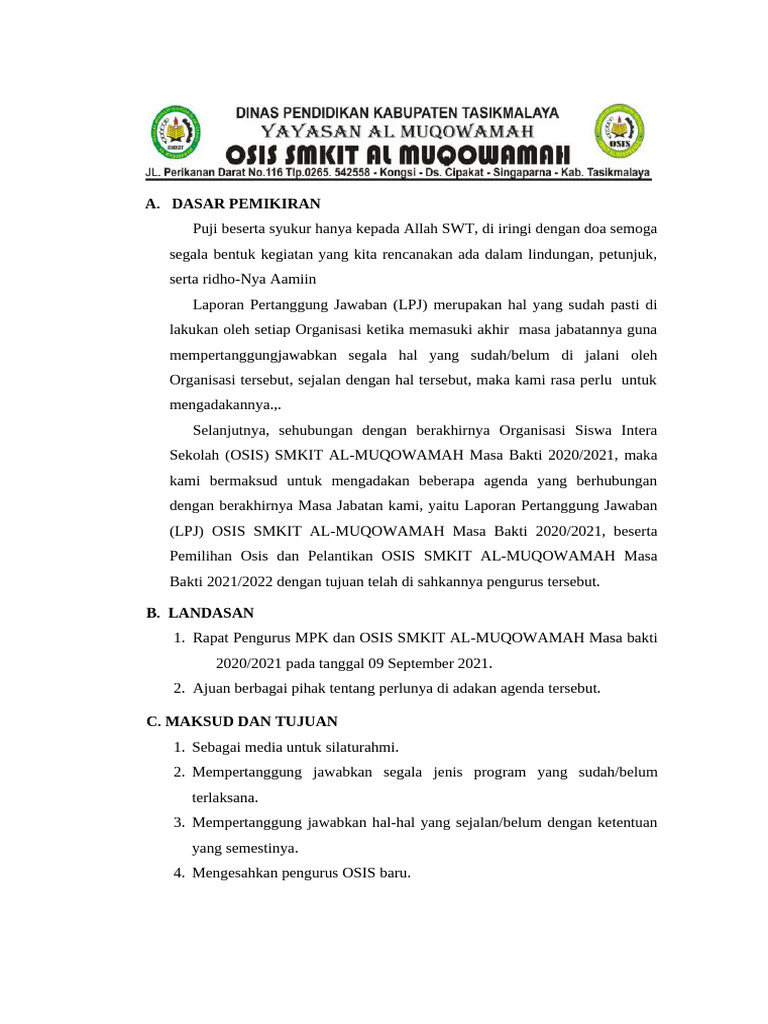 Proposal MPK 2021 | PDF