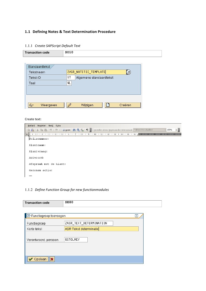 Setup Default Text Determination Procedure | PDF
