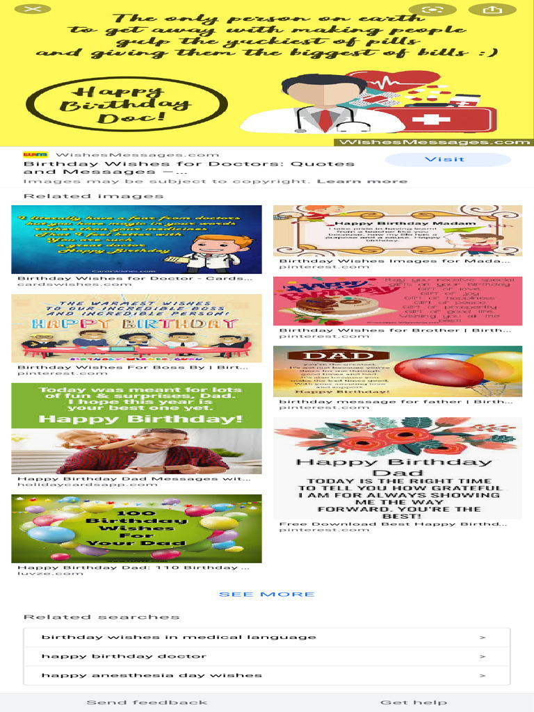Happy Birthday Dad Doctor - Google Search | PDF
