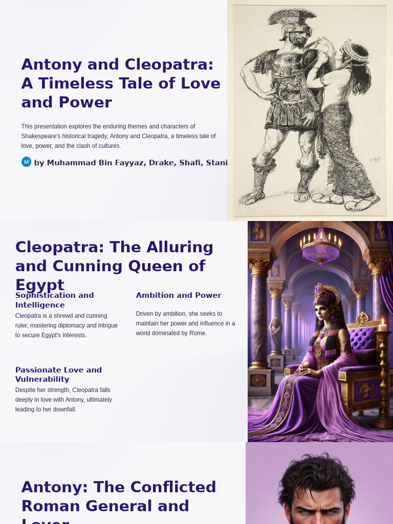 Antony and Cleopatra: Love and Power | PDF | Cleopatra