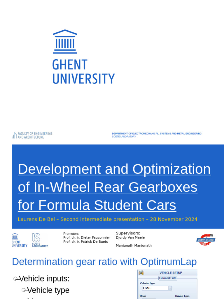 In-Wheel Gearbox Optimization for FSAE | PDF | Gear | Mechanical ...