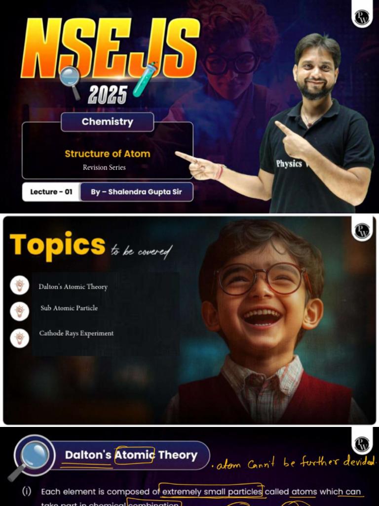 Dalton's Atomic Theory Explained | PDF