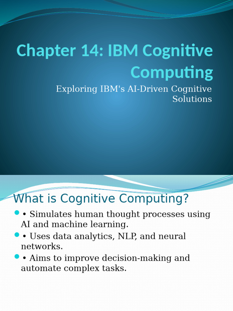 IBM Cognitive Computing | PDF | Artificial Intelligence | Intelligence (AI) & Semantics