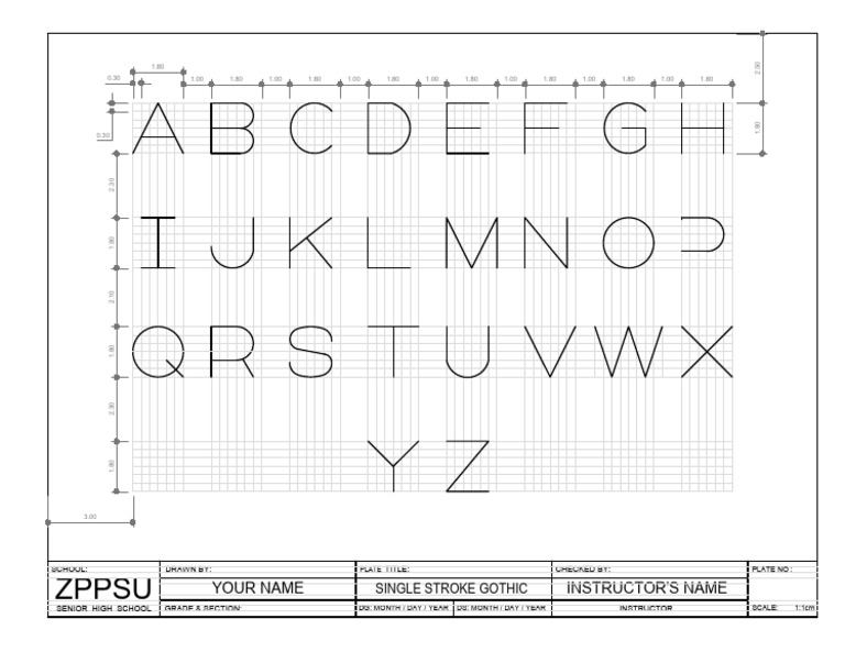 SINGLE-STROKE-LETTERS | PDF