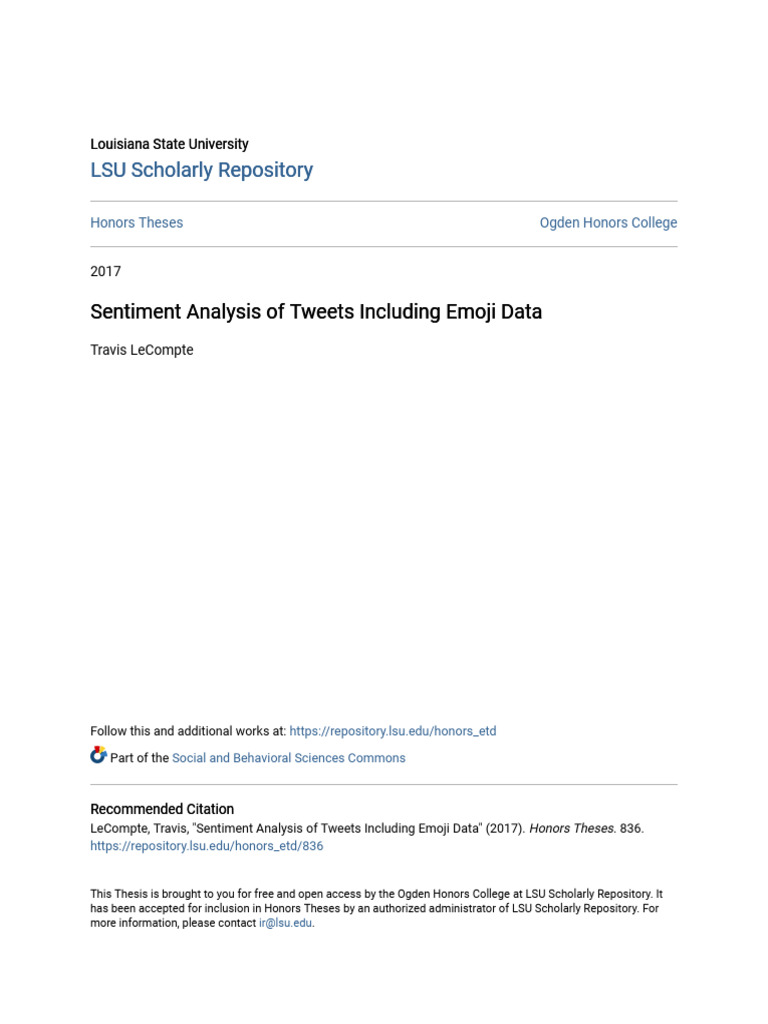 3) Sentiment Analysis of Tweets Including Emoji Data | PDF | Support Vector Machine ...