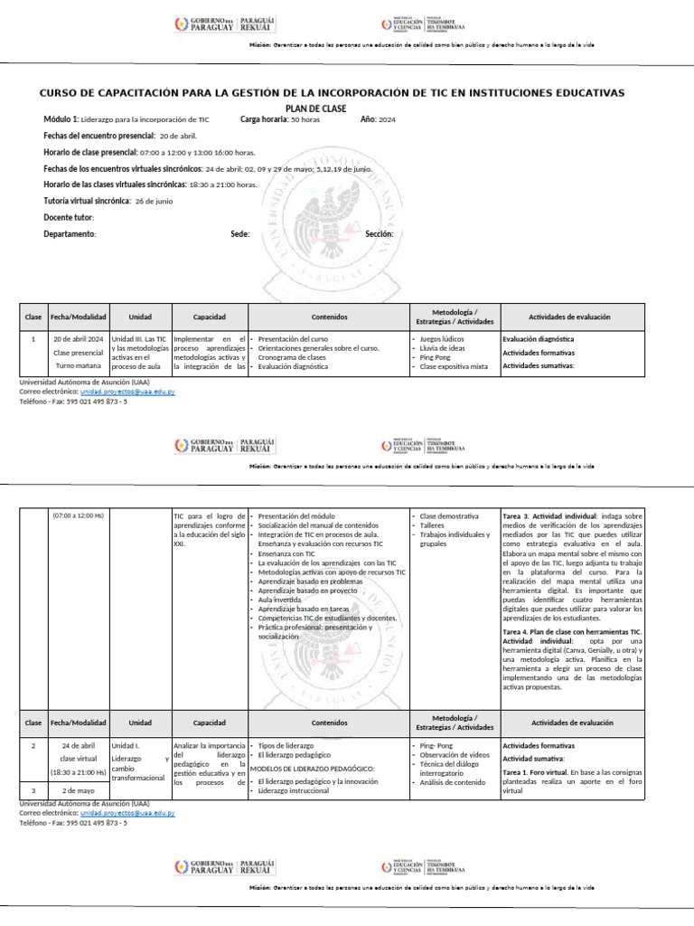 Plan Clases M1 | PDF | Enseñando | Aprendizaje
