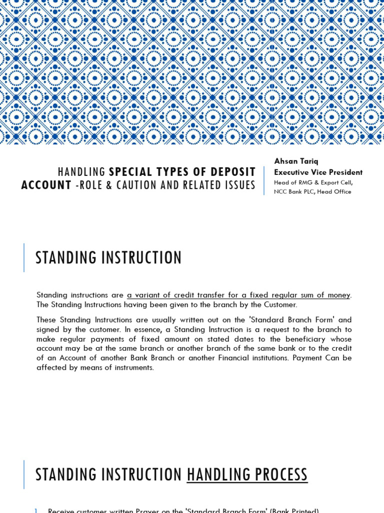 1 Special Types of Deposit Account- by Ahsan Tari_250414_122233 | PDF ...