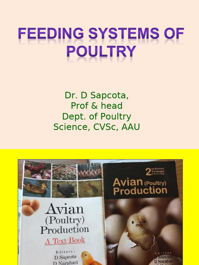 1 Feeding System of Poultry | PDF | Digestion | Natural Products