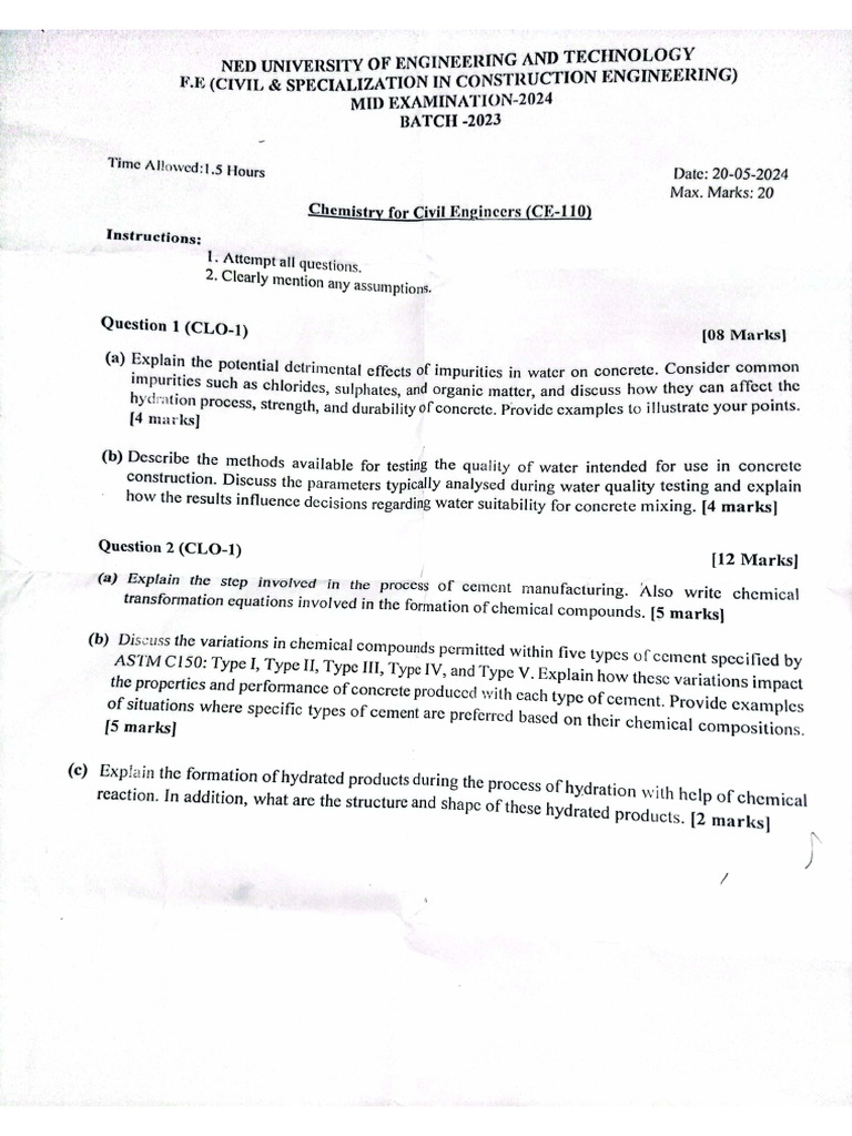 Spring Mids Papers 2024 | PDF