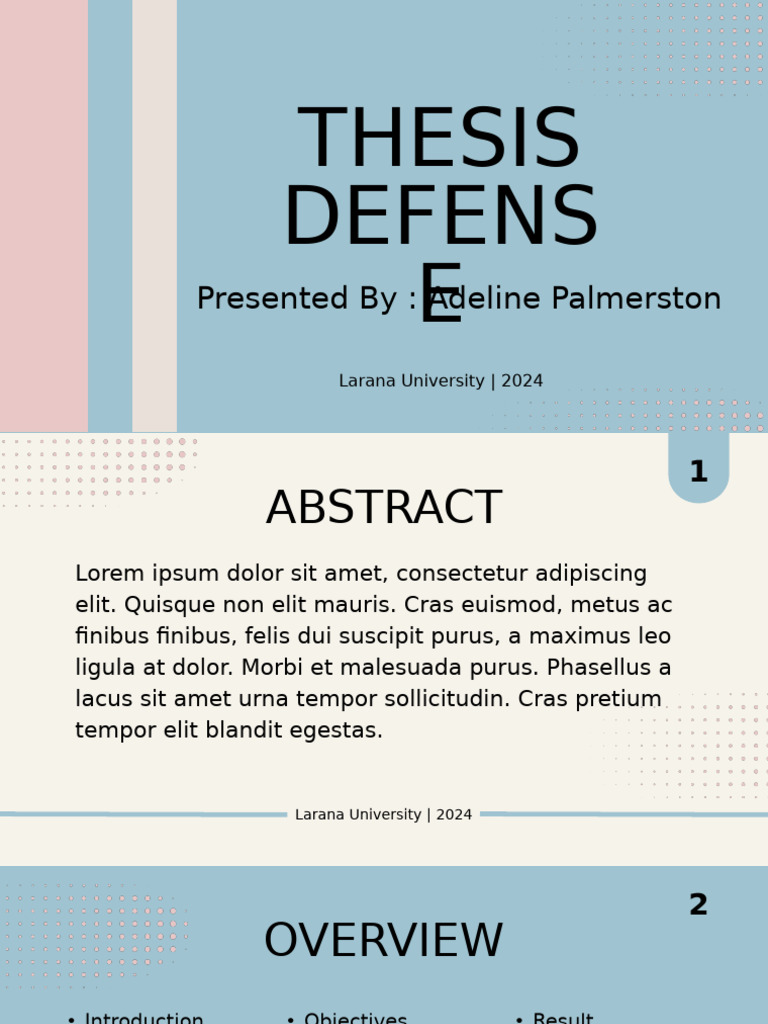 Beige Pastel Minimalist Thesis Defense Presentation (1) | PDF ...