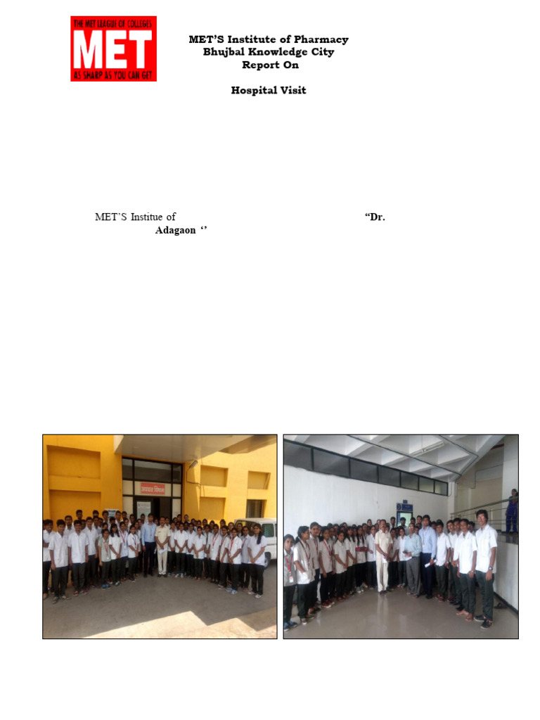Hospital Visit Report 09-04-18 | PDF