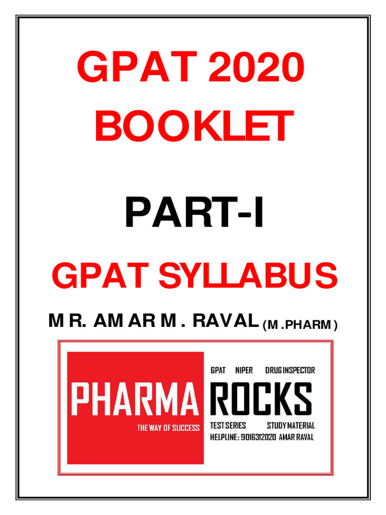 Pharmarocks GPAT Study Material 2020 | PDF | Evaporation | Chemical ...