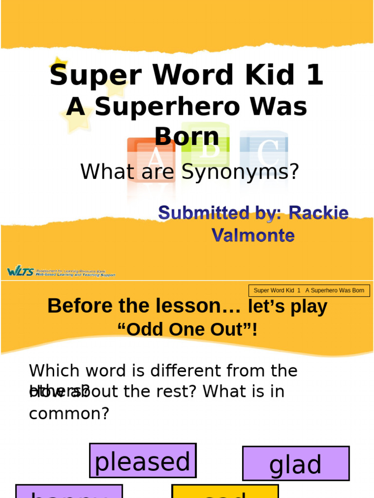 Super Word Kid: Synonyms and Writing Tips | PDF | Linguistics ...