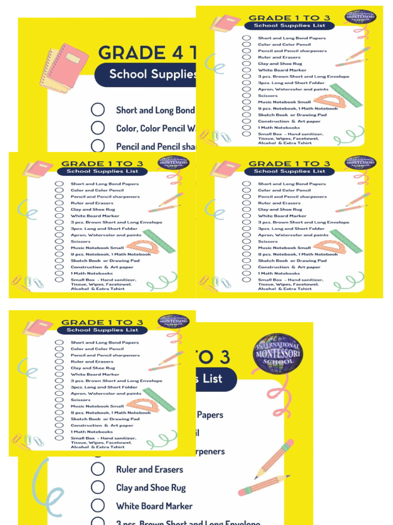 school supplies | PDF