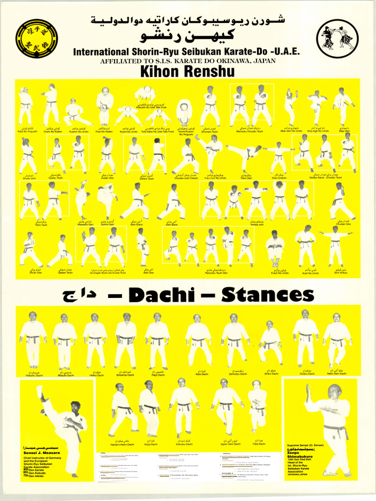 Kihon Renshu & Dachi Stances | PDF | Dubai | United Arab Emirates