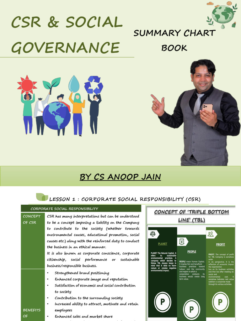 Summary Chart Book_CSR & Social Governance | PDF | Corporate Social ...