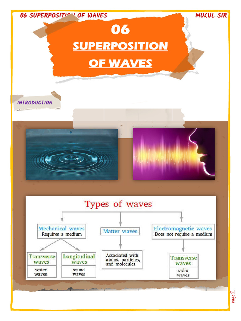 06 Superposition of Wave | PDF | Waves | Oscillation