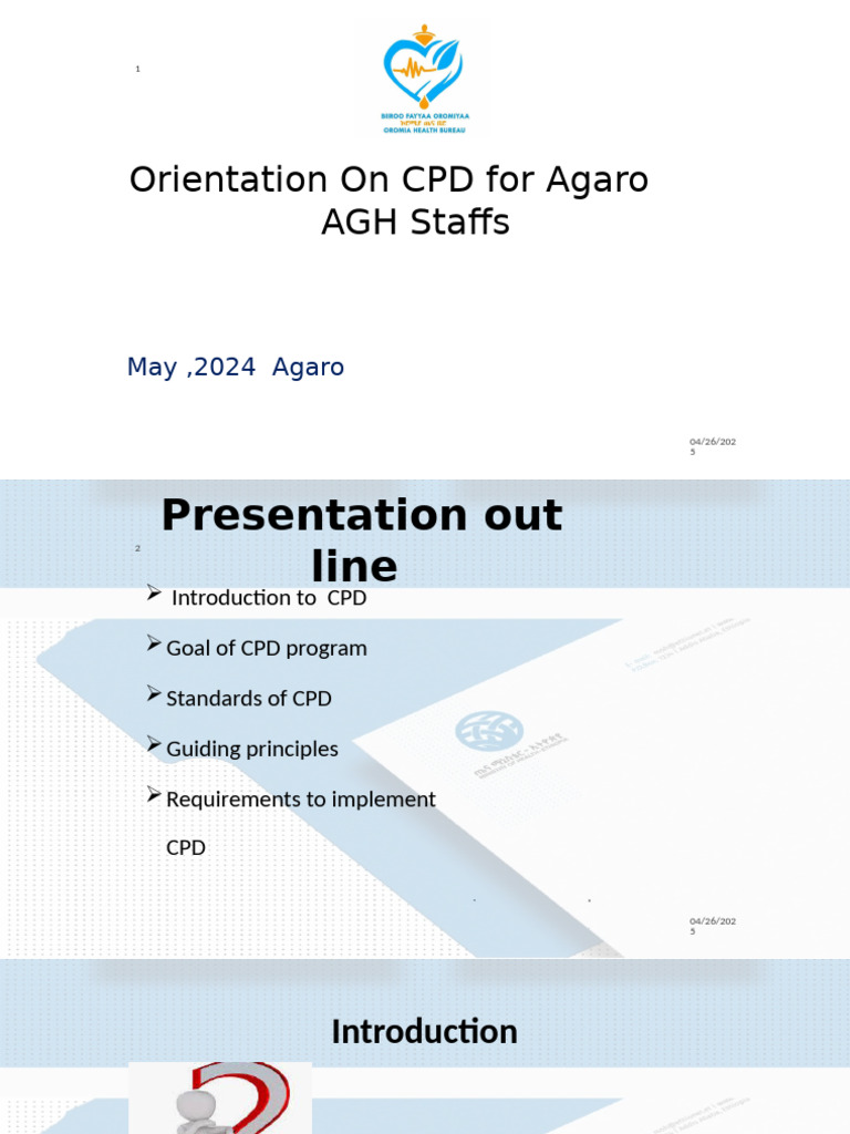 CPD Orientation for Health Professionals | PDF | Professional ...