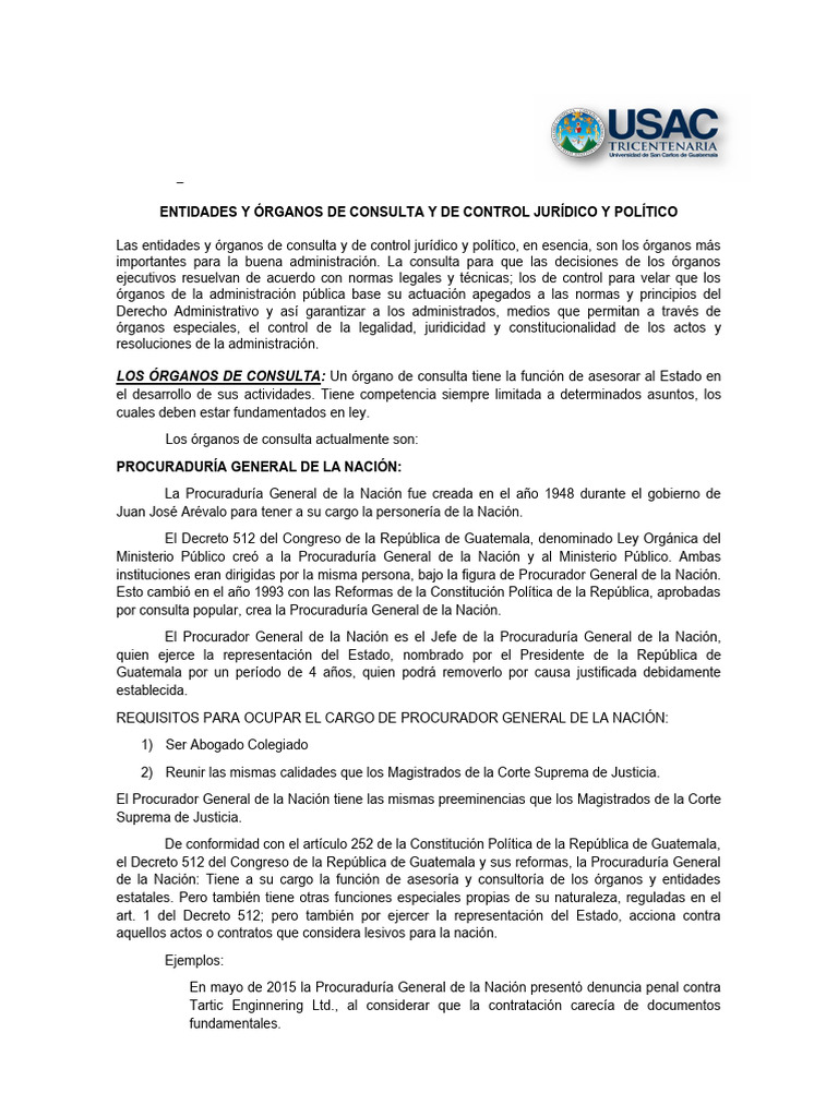 Organos de Control-Pgn y MP 2025 | PDF | Fiscal | Justicia