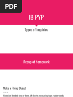 IB-PYP Inquiry Units at Valley Prep | PDF