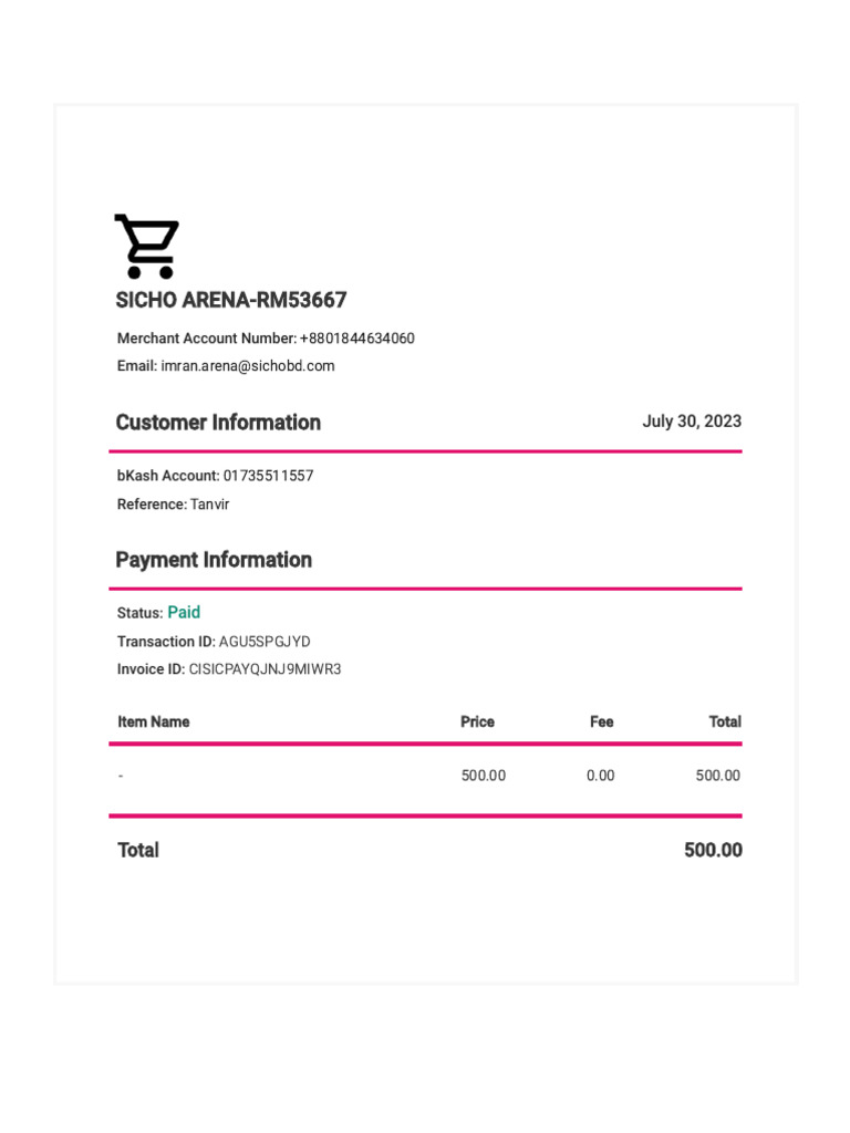 Sicho-Arenarm53667 - Payment Link | PDF