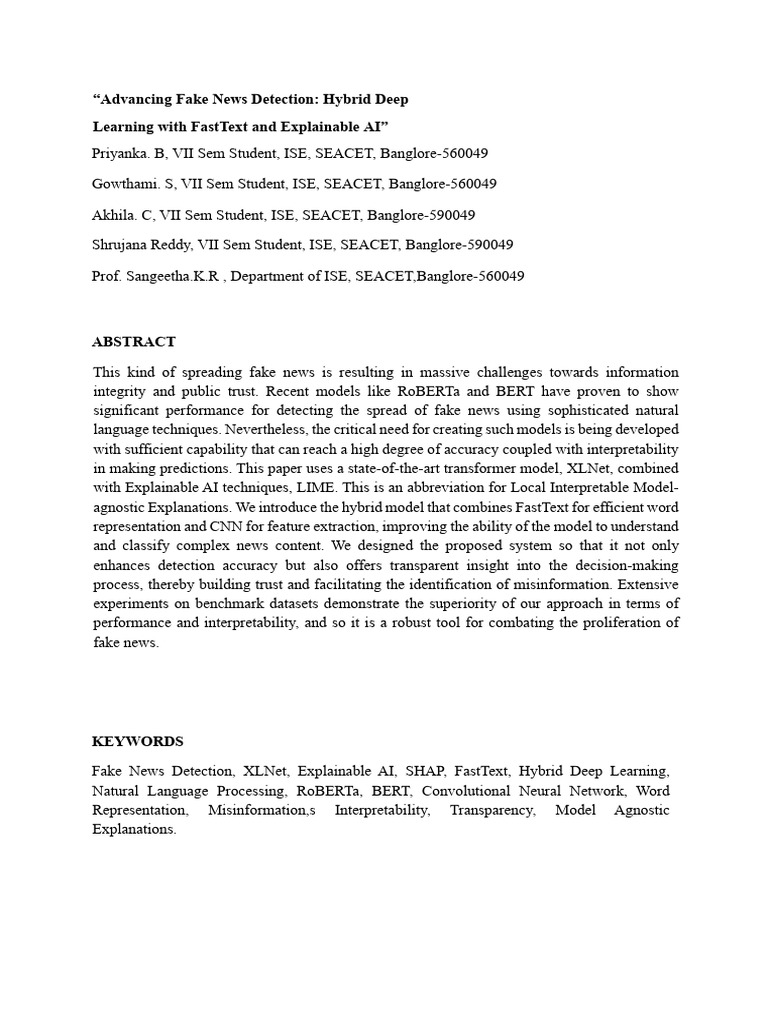 Advancing Fake News Detection | PDF | Artificial Intelligence ...