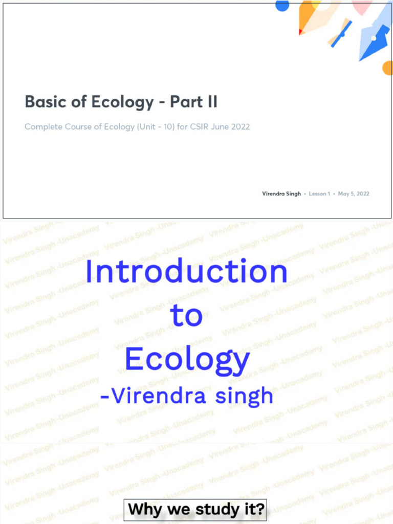 Basic of Ecology - Part II With Anno 1662818792907 | PDF