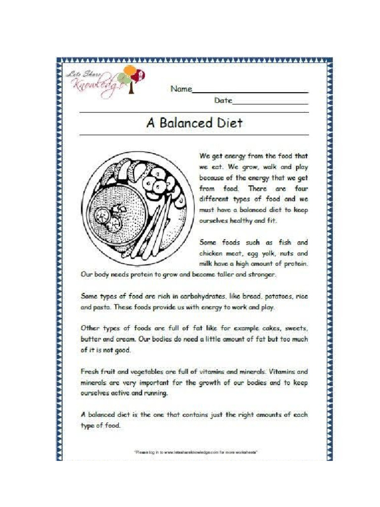 Balanced Diet | PDF