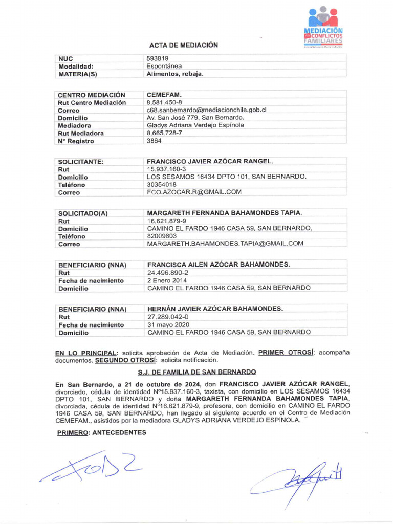 Acta Completa NUC 5938190246 | PDF