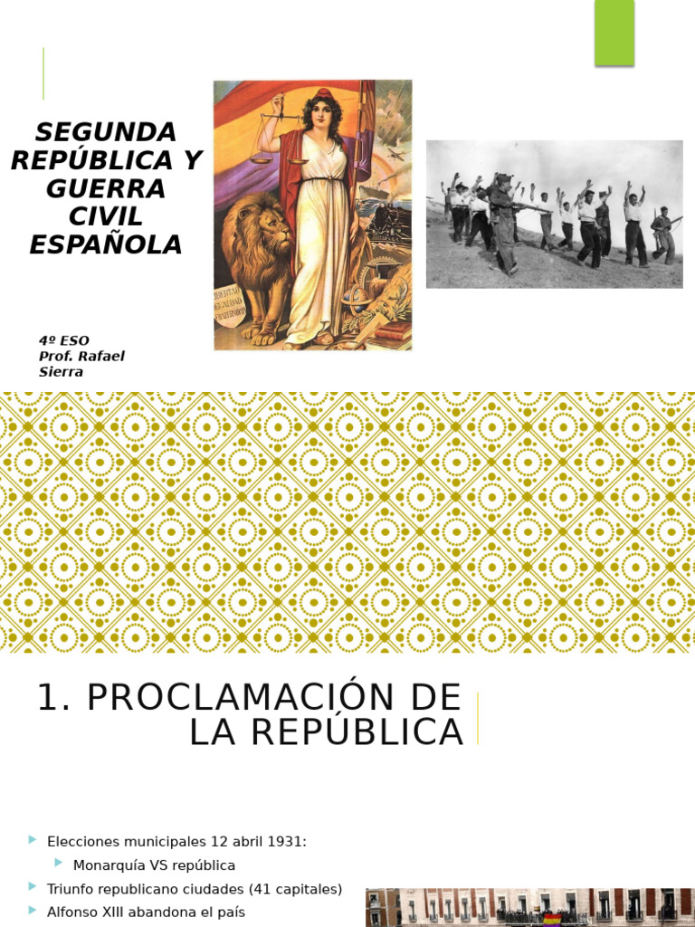 Ud 7. Segunda República y Guerra Civil | PDF | guerra civil Española ...