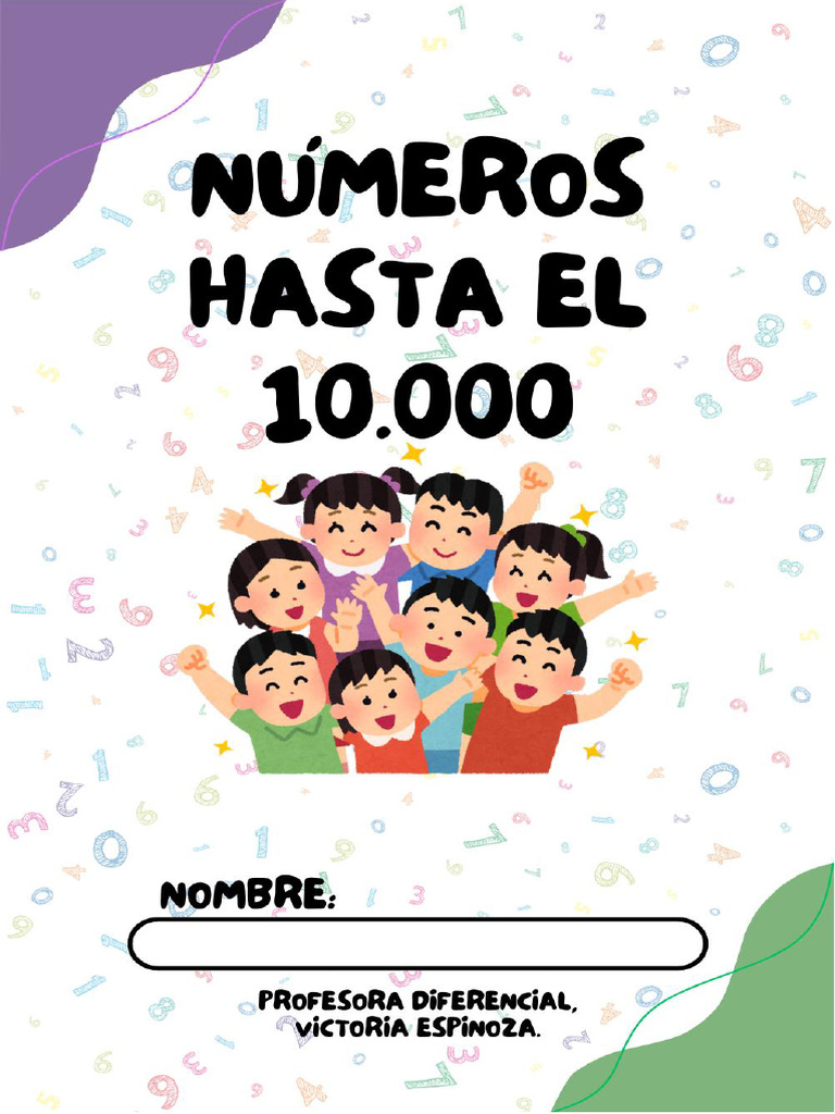 Números hasta 10,000: Actividades educativas | PDF