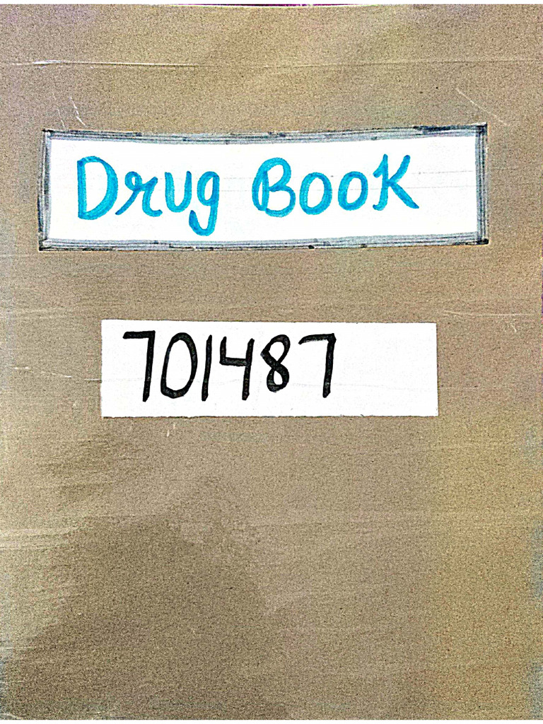 Drug Book | PDF