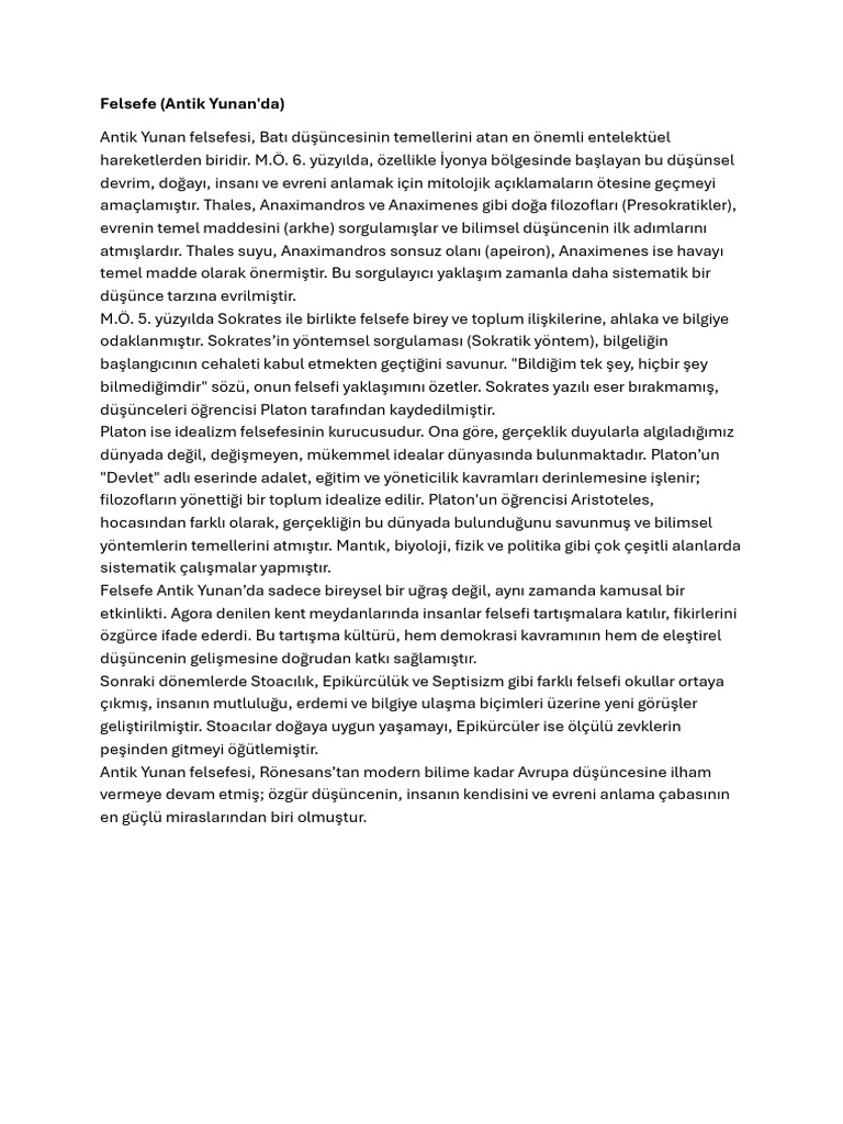 Felsefe | PDF