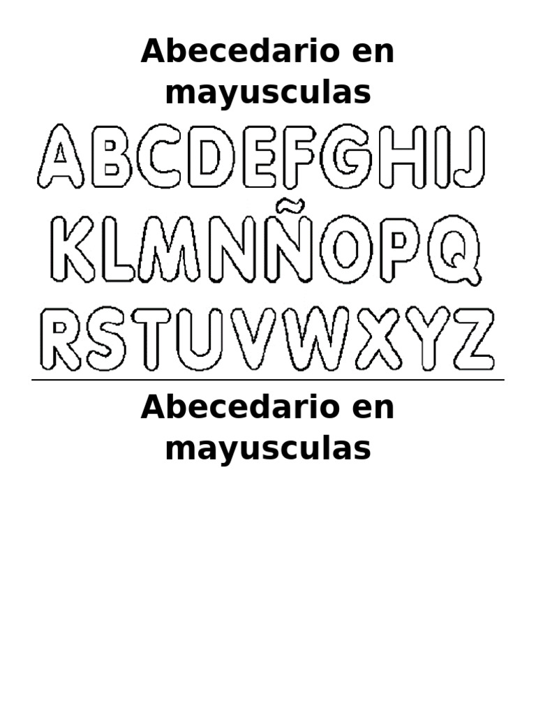Abecedario en Mayusculas | PDF