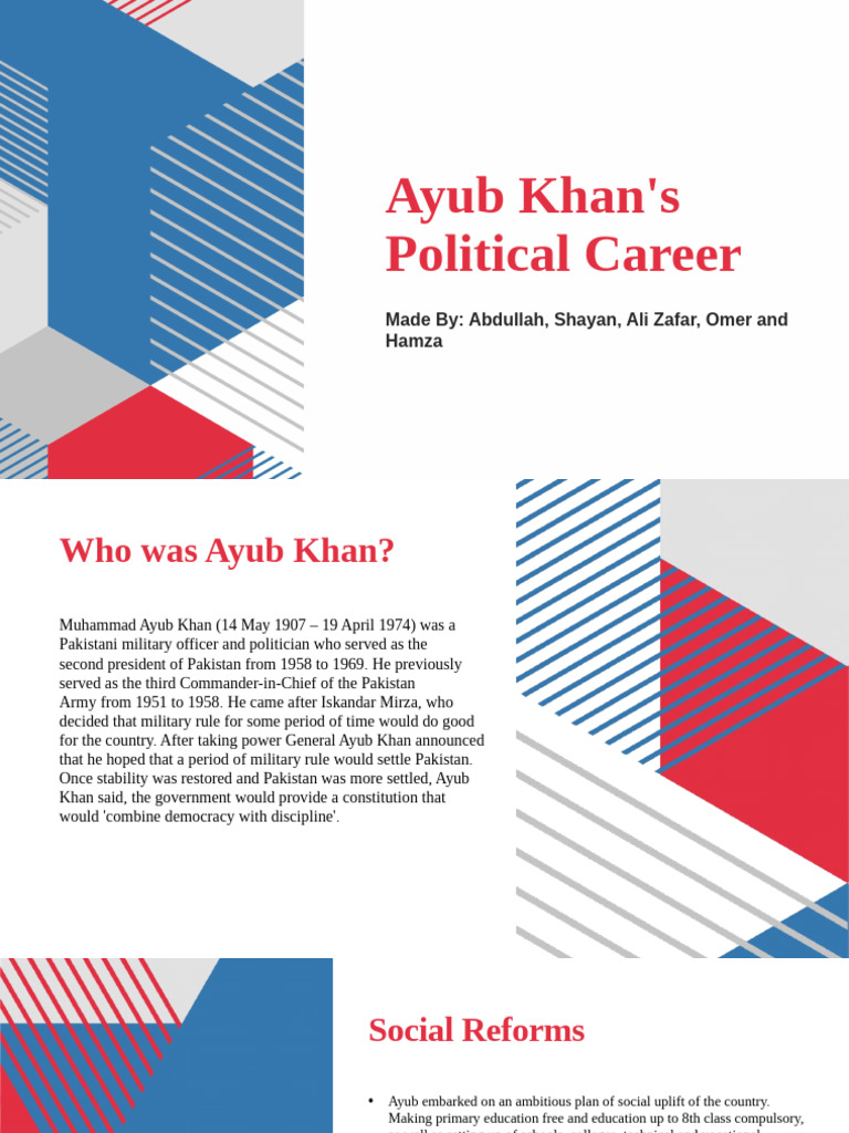 Ayub Khan's Political Reforms in Pakistan | PDF | Pakistan | Government