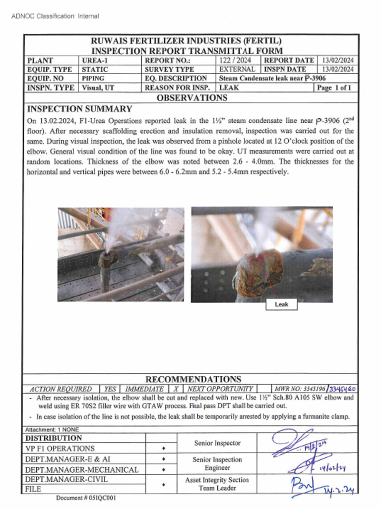 Inspection Report-122-2024 | PDF