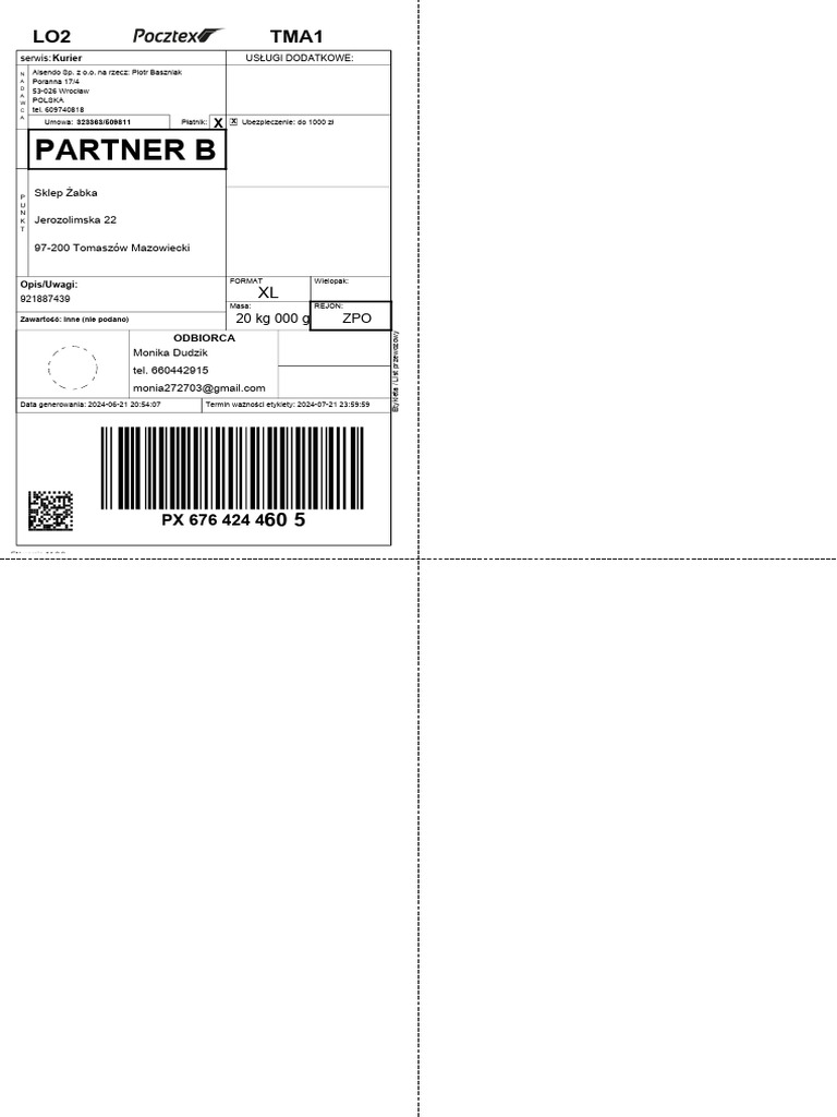 Partner B: LO2 Tma1 | PDF