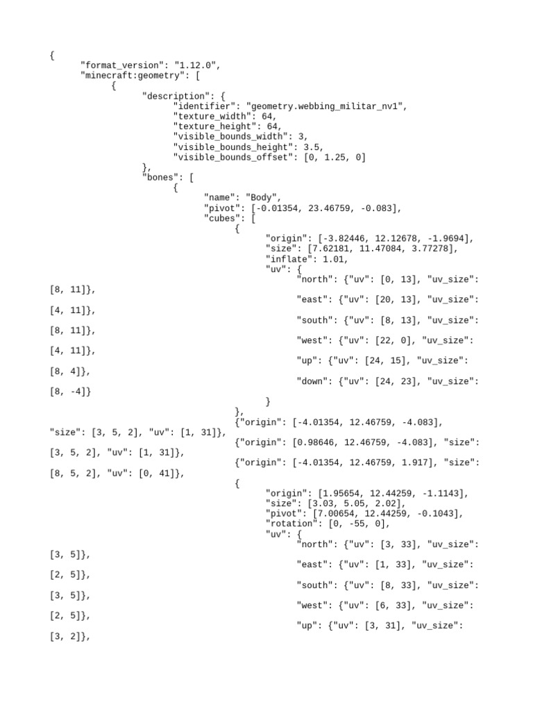 webbing_militar_nv2.geo | PDF | Geometría