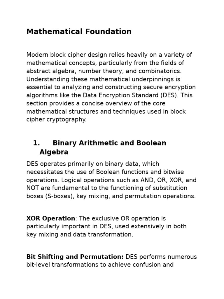 Mathematical Foundation | PDF | Cryptography | Secure Communication