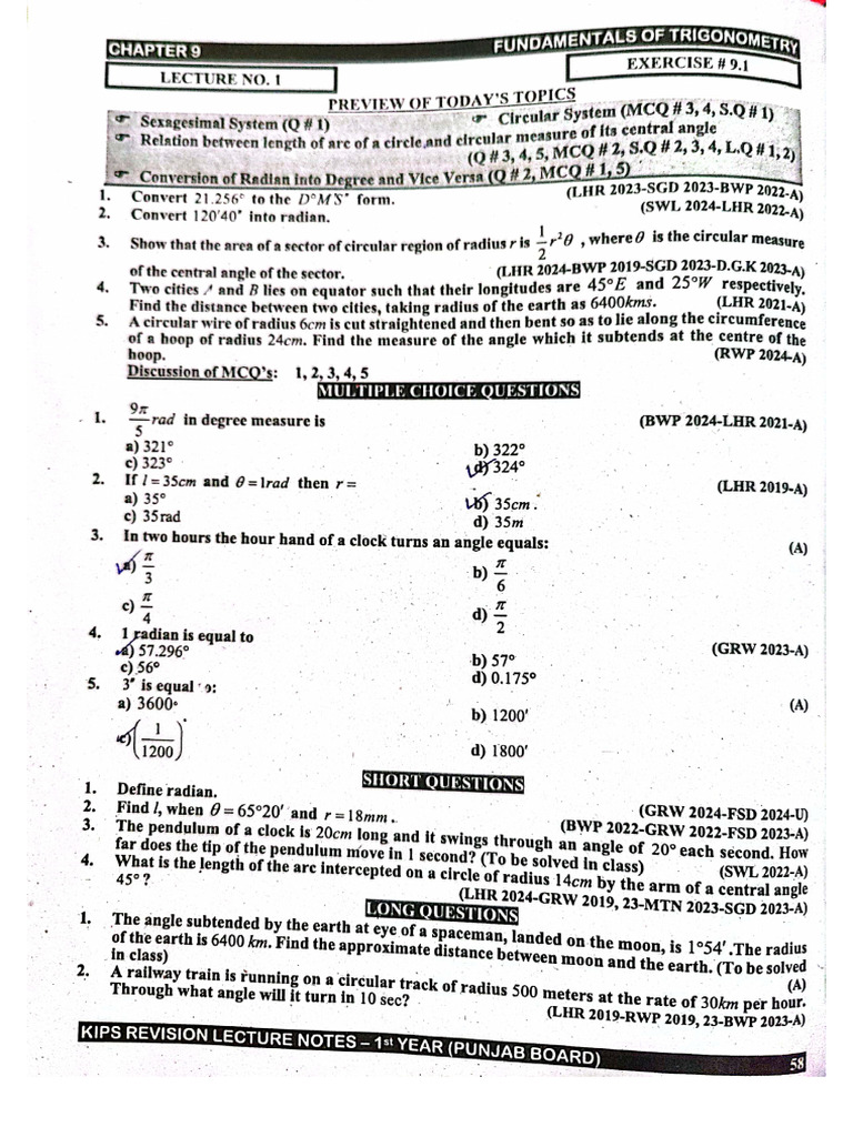 CH-9 Lecture Notes | PDF