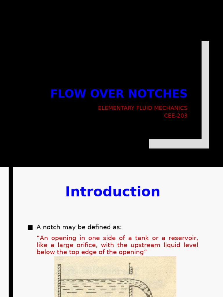 Advantages of Triangular Notches | PDF | Discharge (Hydrology ...