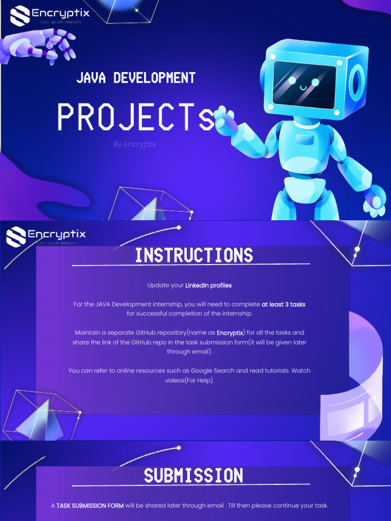 Java Development Internship Tasks Guide | PDF | Automated Teller Machine | Computing