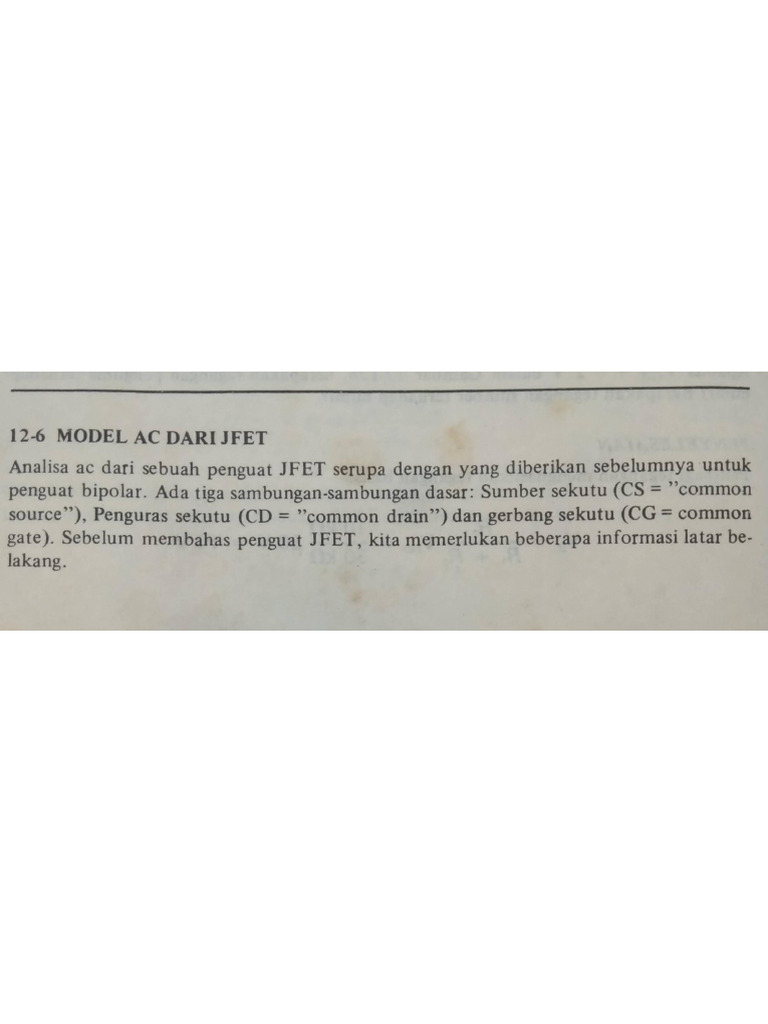 Materi Penguat JFET | PDF
