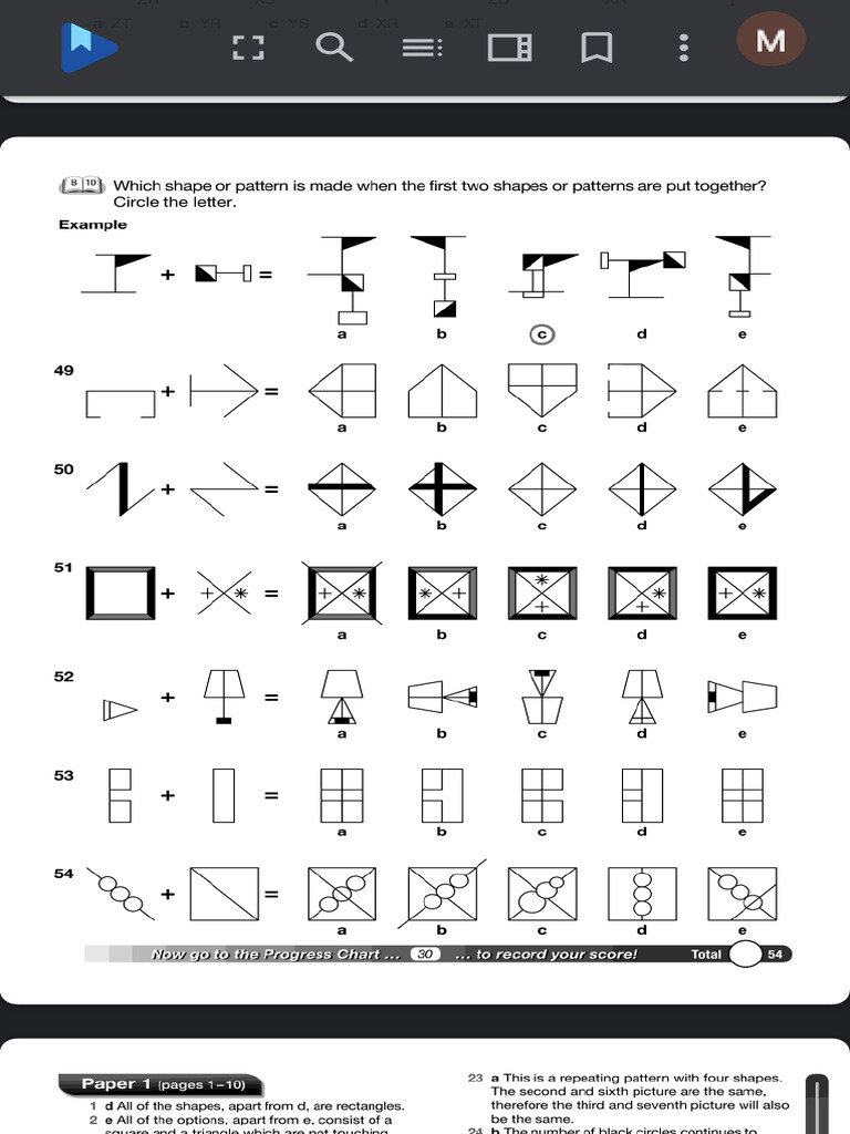 Bond 11+ Non-Verbal Reasoning Assessment Papers Book 1 9-10 Years - Google Play Books 2 | PDF