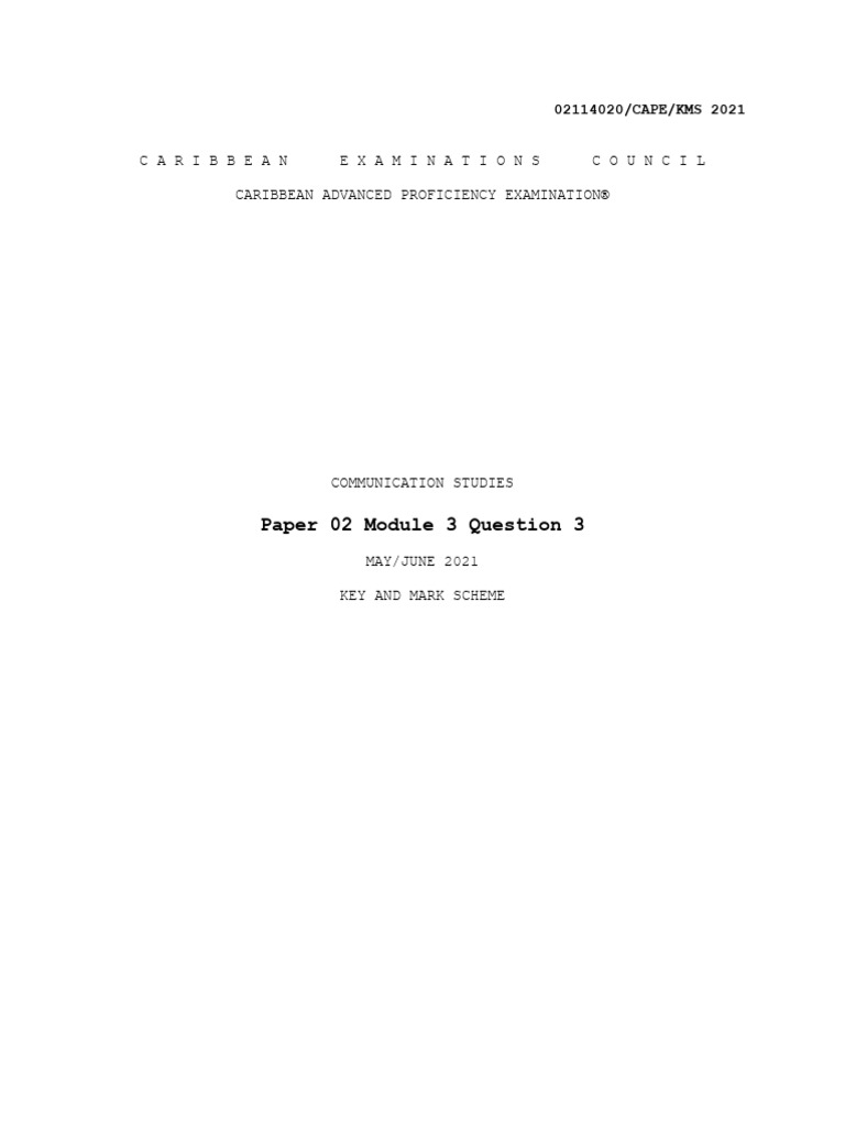 CS 2021 Paper 2 QUESTION 3 MARK SCHEME | PDF | Internet Forum ...