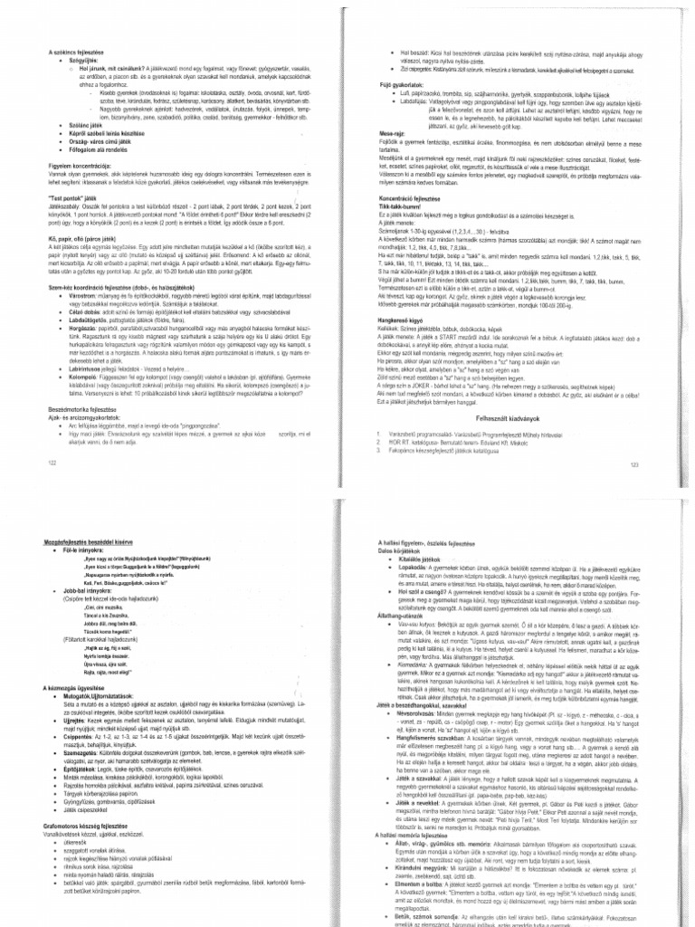 Fejlesztő Tervek Gyűjteménye4 | PDF