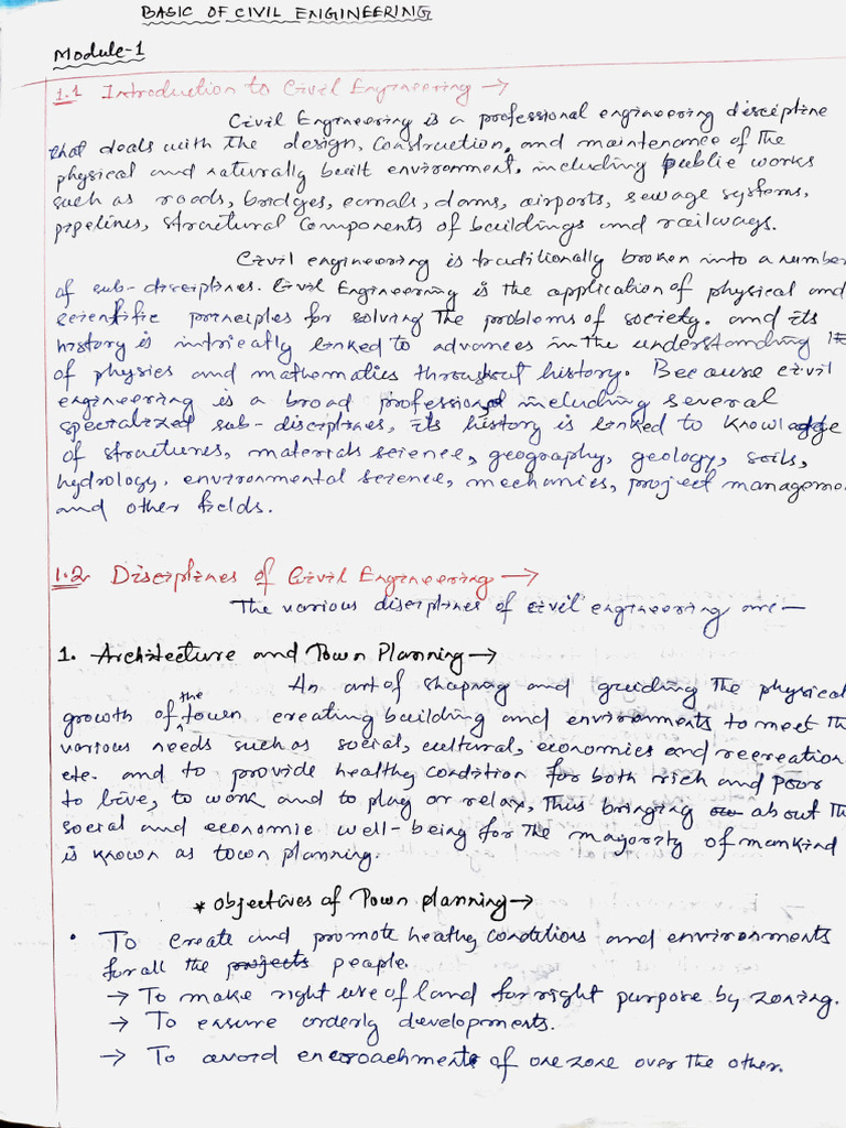 Basic Civil Engineering Notes | PDF